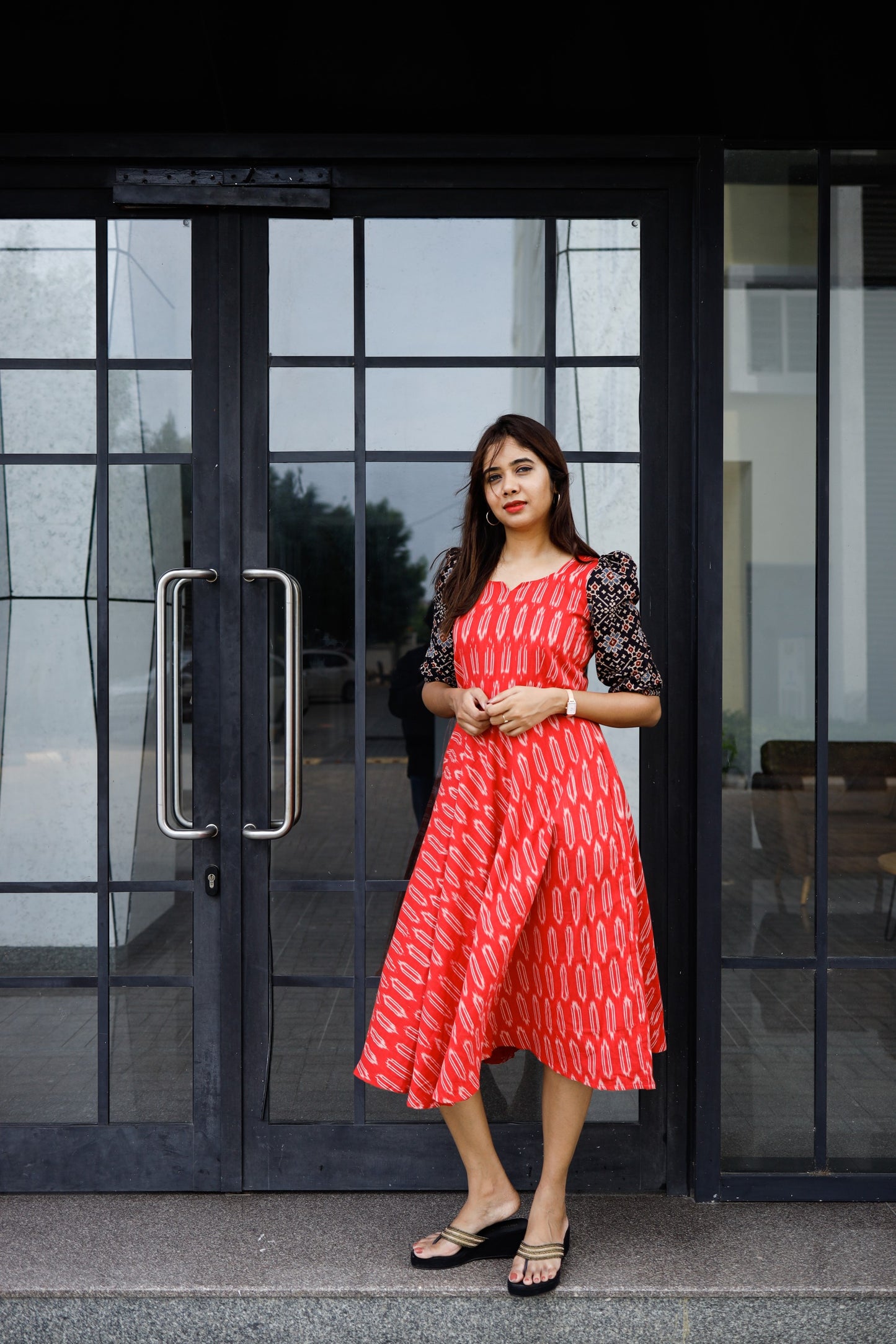 Darshana-Orange and Black – Pasha Studio